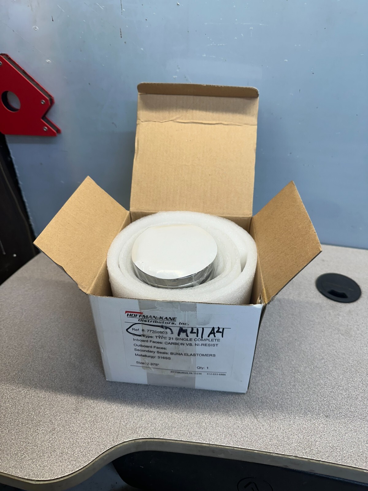 HOFFMAN-KANE 77268803 MECHANICAL SEAL TYPE: 21 SINGLE COMPLETE, SIZE 2 ...