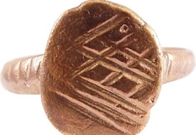 Viking - Medieval Metal Signet Ring Jewelry