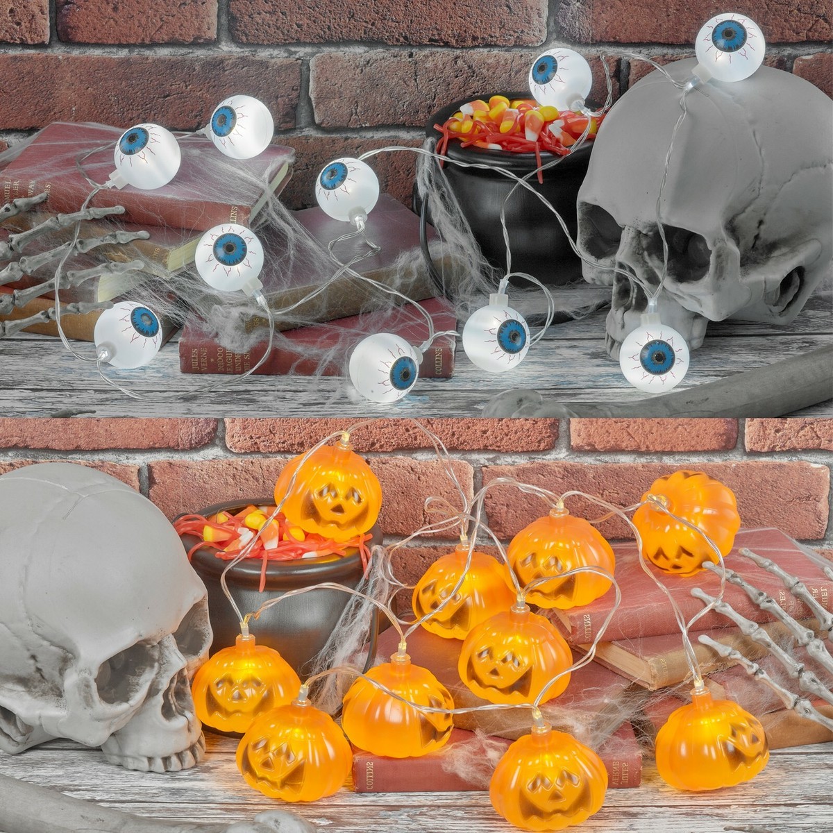 Halloween Battery Operated String Lights Utoimkio Mini White Ghosts,