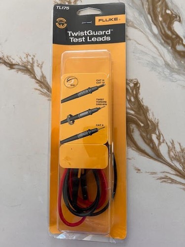 Fluke TL175E Double Insulated Silicone Test Lead Set 1.20 m - Black and ...