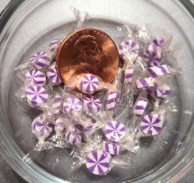 Miniature Wrapped Grape Peppermints 25 pcs for #87 | eBay