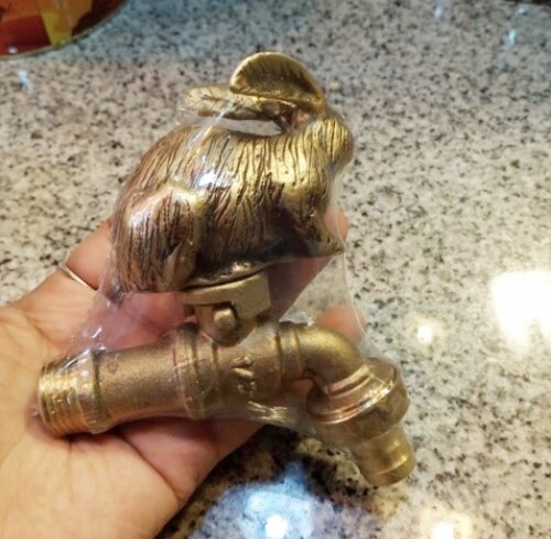 Brass Garden Faucet Tap Water Rabbit Kitchen Handle Spigot Outdoor Yard ...