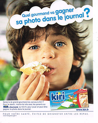 PUBLICITE ADVERTISING 094 2010 KIRI fromage concours photo | eBay