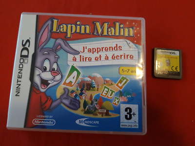 LAPIN MALIN J'APPRENDS A LIRE ET ECRIRE 5-7ANS NINTENDO DS PAL FR EN ...