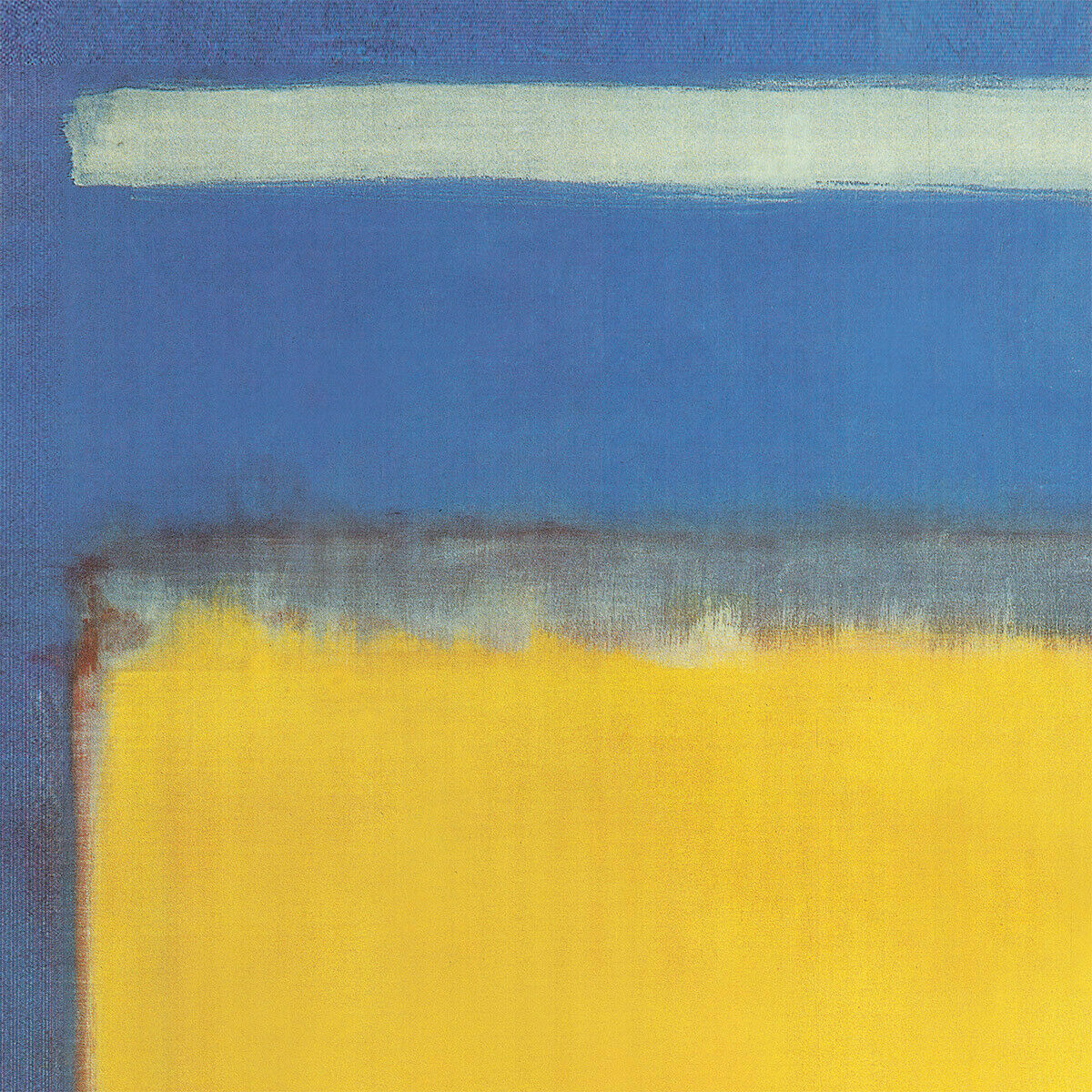 34W"x54H" NUMBER 10, 1950 by MARK ROTHKO - CANARY YELLOW BLUE CHOICES ...