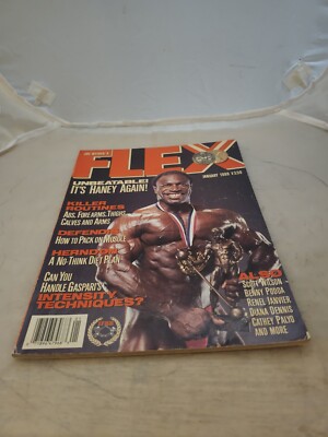 FLEX bodybuilding muscle magazine LEE HANEY 1-89 | eBay