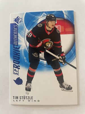 2020-21 UD SP Authentics - SP Rookie RC - #112 Tim Stutzle - Senators ...
