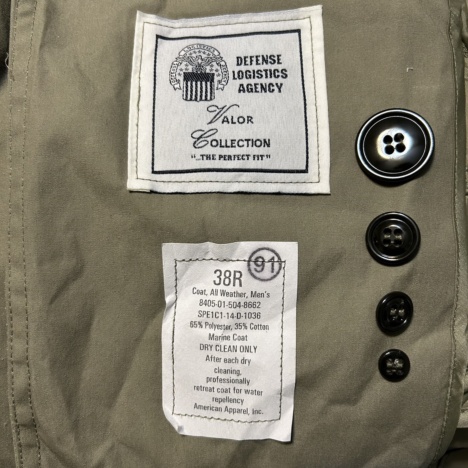 USMC Issue All Weather Trench Coat 38R Slight Use | eBay