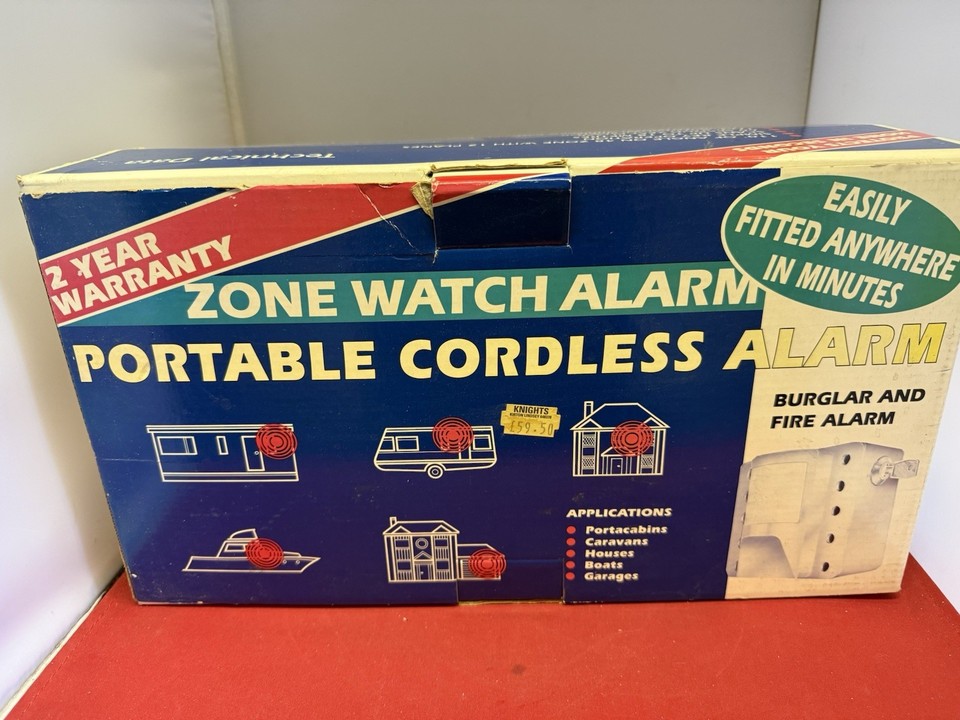 Portable Alarm System Home Caravan Shed etc (FAULTY SENSOR - 12V SIREN ...