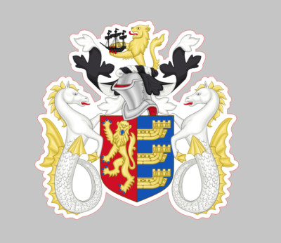 Ipswich car sticker COAT OF ARMS CAMPER VAN motorcycle truck LORRY ...