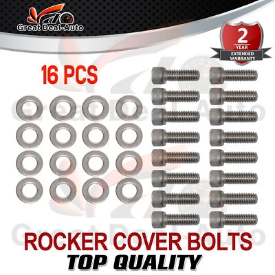 For Ford Windsor 289 302 351 Stainless Steel Rocker Cover Bolts Socket ...