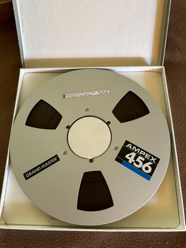 Ampex Grand Master 456 Audio 10.5” Pre-Recorded University of Guelf ...