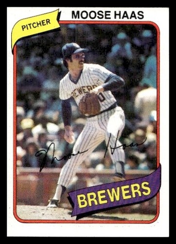 1980 Topps #181 Moose Haas Milwaukee Brewers Baseball card | eBay