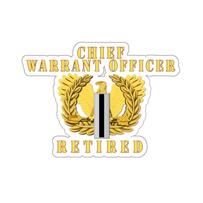 Kiss-Cut Stickers - Chief Warrant Officer 5 - CW5 - Retired | eBay