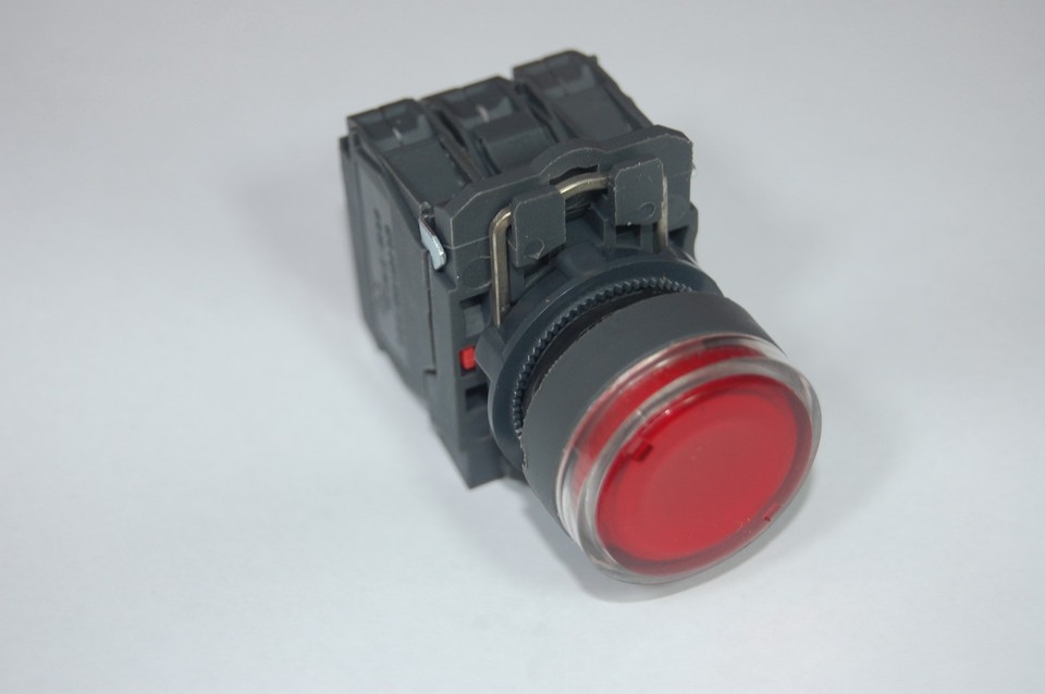 Illuminated pushbutton with flush push Fits XB5AW34B5 RED 24V LED ...
