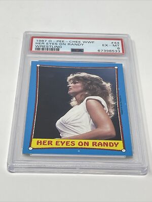 1987 O-Pee-Chee OPC WWF 44 Miss Elizabeth RC Her Eyes on Randy Savage PSA 6 | eBay