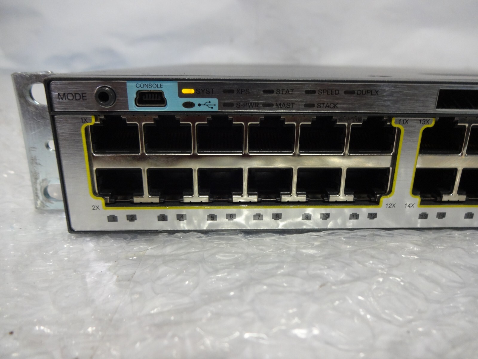 Cisco 3750X Series 48 Port Switch, WS-C3750X-48T-S W/ C3KX-NM-10G | eBay