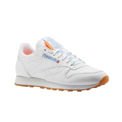 Reebok Classic Leather Drydock (WHITE/TRUE GREY/SOLAR OR) Unisex Shoes ...