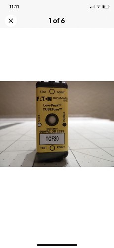 Eaton Bussmann TCF20 Low-Peak CUBEFuse - 20 Amp - 600Vac - 300Vdc ...