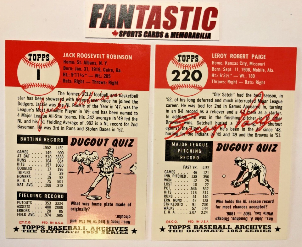 1991 Topps Archives the Ultimate 1953 Reprint Baseball Card YOU PICK #1 ...