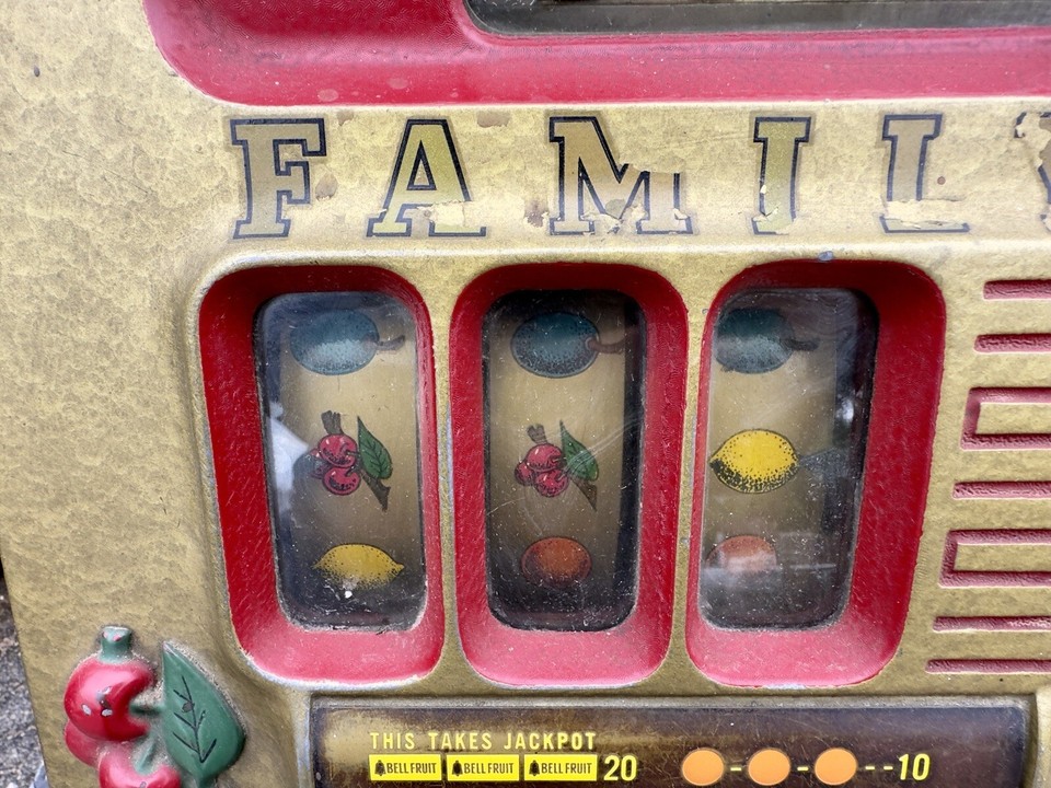 Antique 1940's Mills Golden Falls 10 Cent Gold Slot Machine | eBay