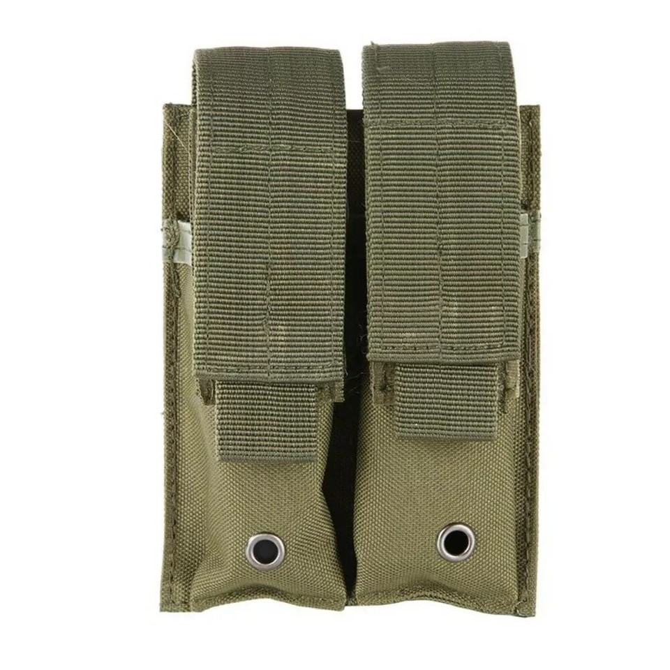 Tactical Molle Single/Double Magazine Pouch Holster Pistol Mag Holder ...