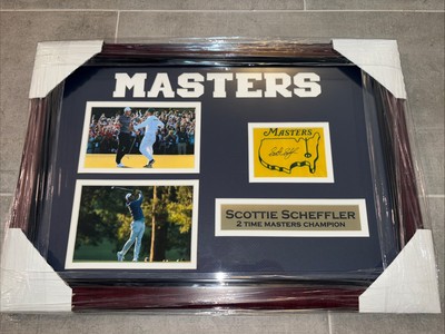 Scottie Scheffler 2024 Masters Champ Facsimile Signed Framed Photo ...