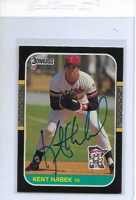 Kent Hrbek 1987 Donruss IP Hand Signed Autograph | eBay