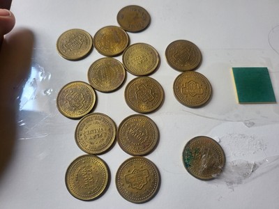 14 Vintage Showbiz Pizza Place Coins - Collectible Play Value Token You ...