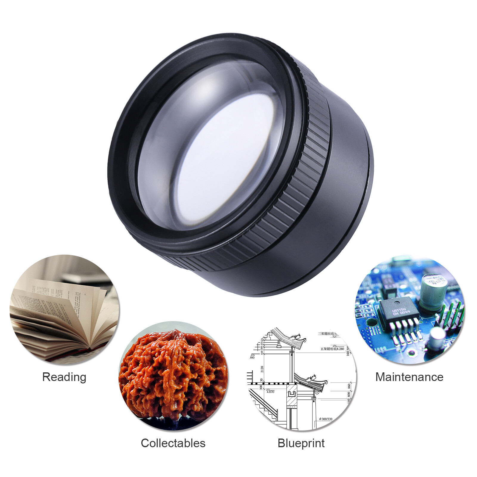 40X30 Magnifying Glass Eye Loop Optical Magnifier Jewelry Watch Repair ...