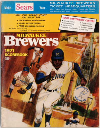Milwaukee Brewers 1971 Scorebook vintage! Good Condition! 15974 | eBay