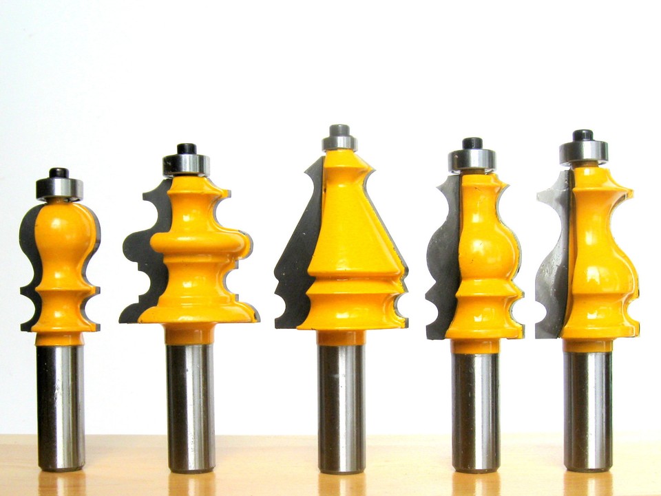 5 pc 1/2" Shank Architectural Specialty Molding 2 Router Bit set S | eBay