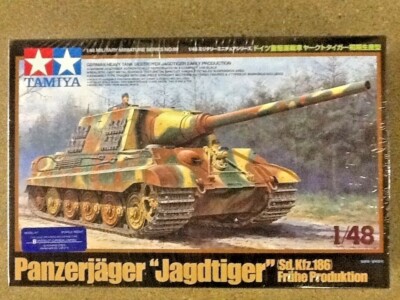 TAMIYA 1/48 WW II German Heavy Tank Destroyer Jagdtiger Tank Model Kit ...