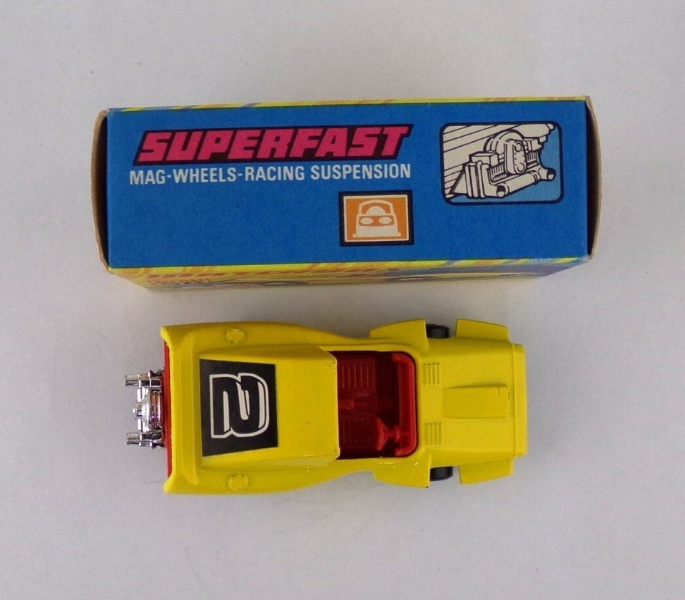 Matchbox Superfast Woosh-N-Push No.58 Yellow Mint CRISP Box 1972 | eBay