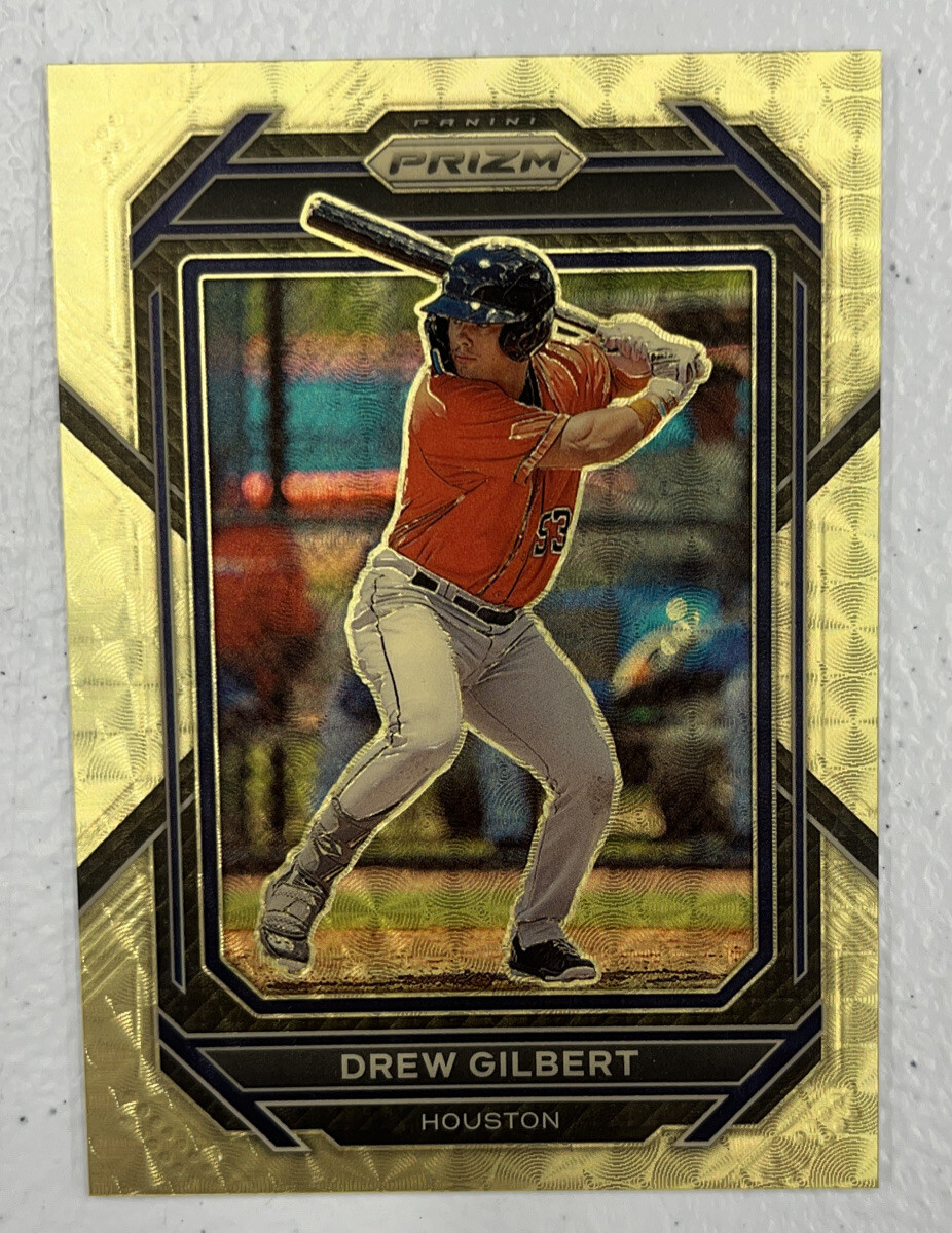 Drew Gilbert 2023 Prizm Baseball Gold Vinyl Prizm #65 1/1 Mets #1 ...