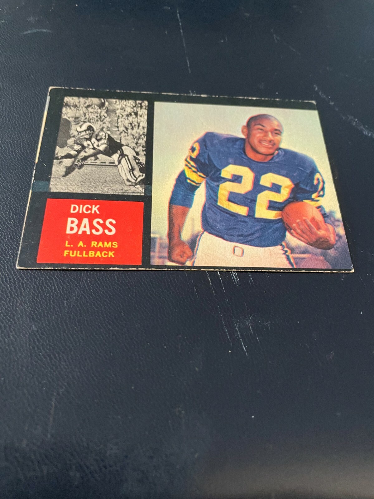 1962 Topps Football #80 Dick Bass - Los Angeles Rams - EX - OC | eBay