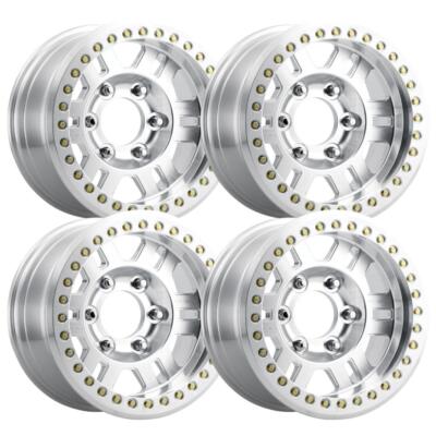 (Set-4) Vision 398 Manx Beadlock 17X9.5 5x127 -44mm Machined wheels ...