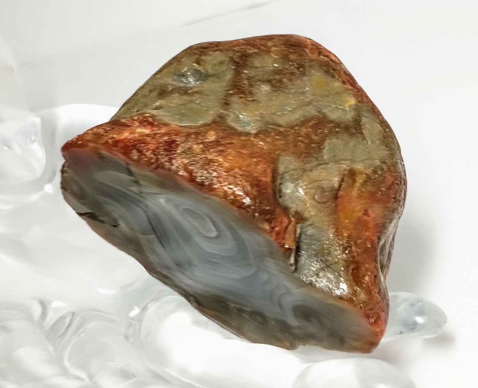 LAKE SUPERIOR (EYE AGATE ) 10.2oz MUSEUM QUALITY ALIEN HEAD LSA ...