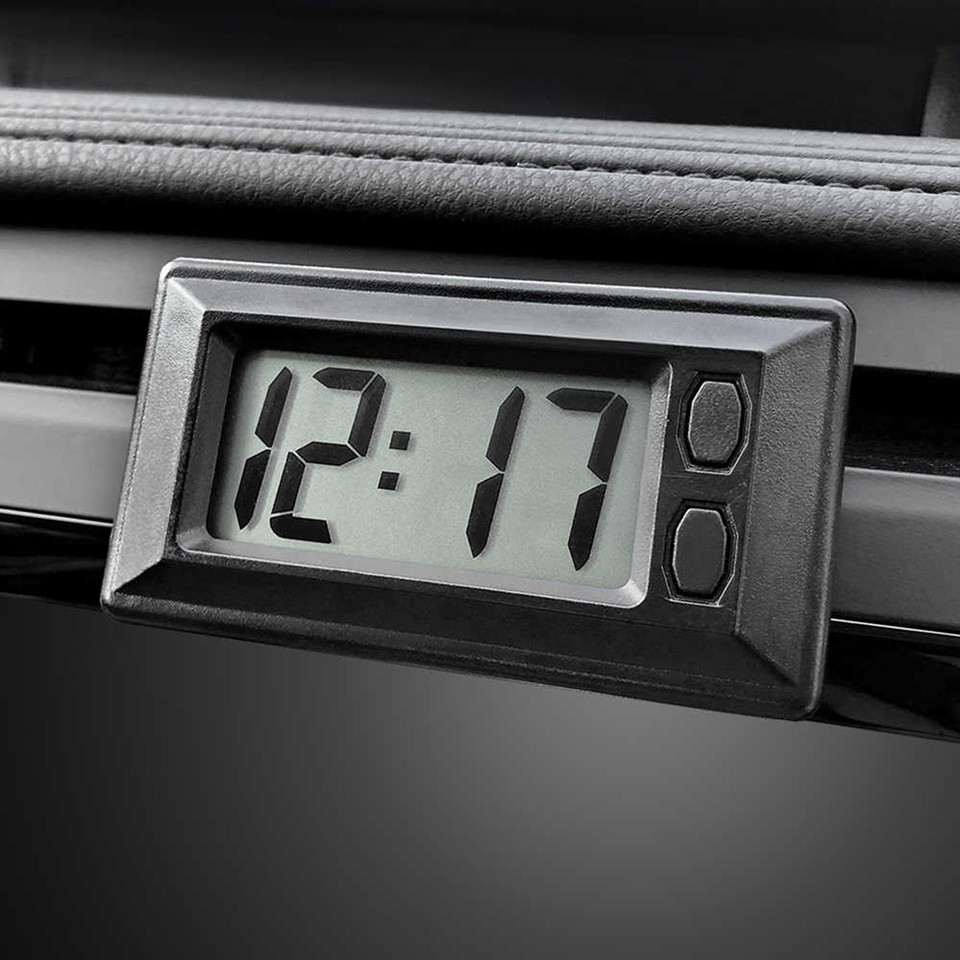 Car Dashboard Digital Clock - Small LED Clock Vehicle Adhesive Mini ...