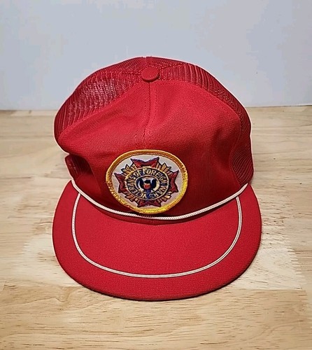 Veterans Foreign Wars VFW Mesh Rope Patch Snapback Hat Cap | eBay