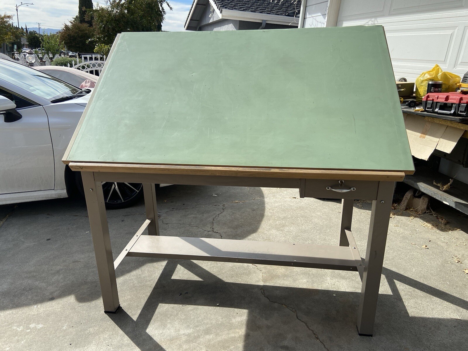 Vintage Hamilton drafting table/desk with adjustable top | eBay