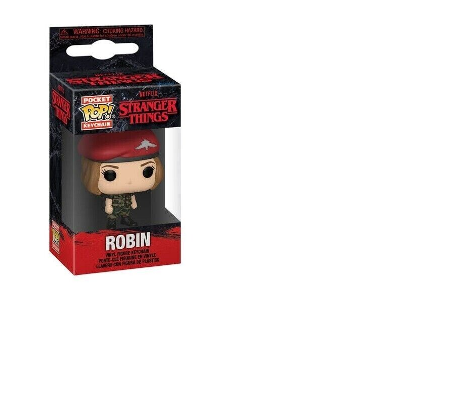 STRANGER THINGS SEASON 4 HUNTER ROBIN POCKET POP KEYCHAIN VINYL FIGURE ...