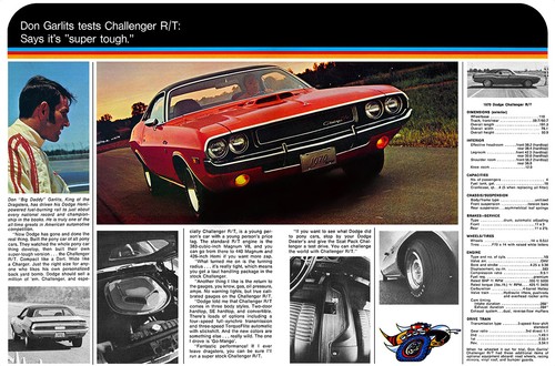 13x19 1970 Dodge Challenger R/T Ad Poster 340 383 440 426 HEMI Don ...
