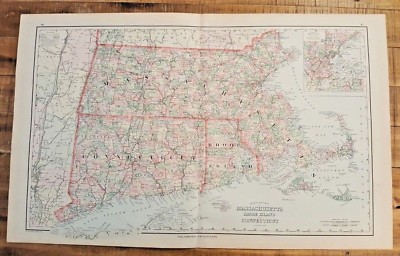 CT, MA, ME, NH, RI, VT - Map Of Massachusetts Connecticut - 2