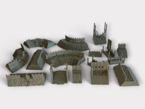 Medieval Garrison Walls Terrain for Tabletop Gaming, Castle Decor ...
