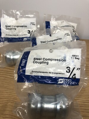 Sigma Electric 49041 EMT Compression Coupling 3/4" Steel (Pack Of 4) | eBay