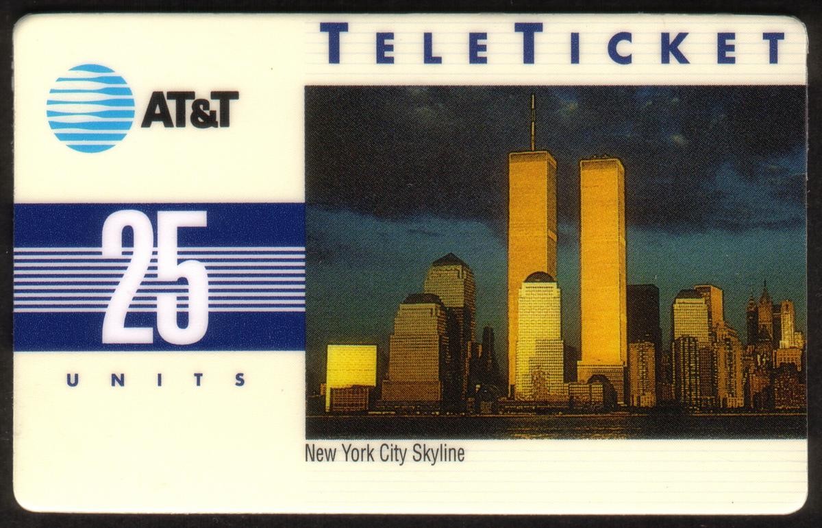 25u New York City Skyline w/ World Trade Center (Group 2) Spanish Phone ...