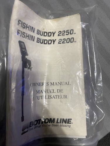 Fishin Buddy 2250 W/manual Bottom Line Side Finder Portable Fish Finder ...