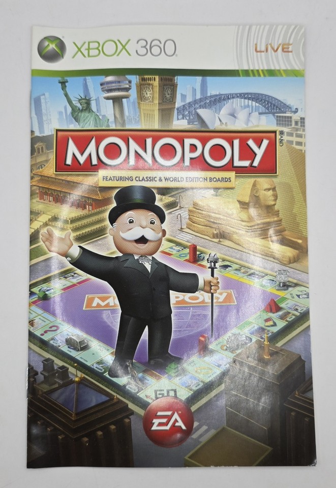 Monopoly: Classic & World Edition Boards PAL Game for Microsoft XBOX ...
