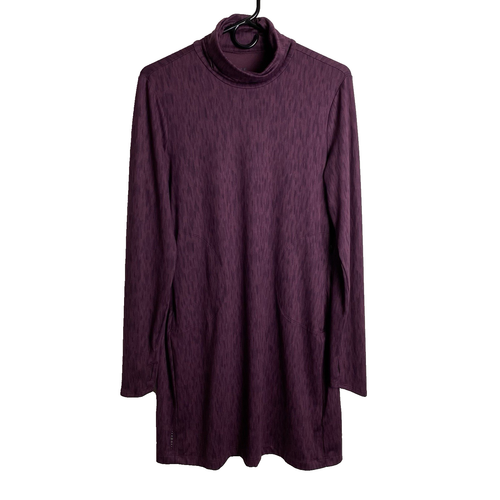 Title Nine Getaway Long Sleeve Turtleneck Dress Size Medium Purple ...